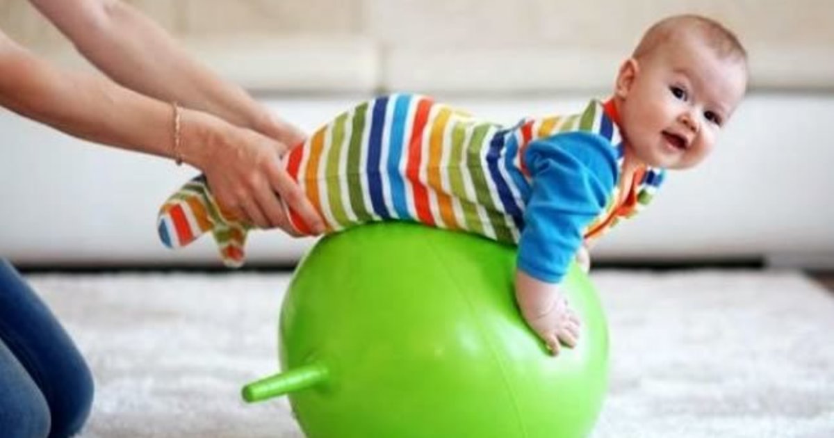 Play on an exercise ball activity on Wachanga